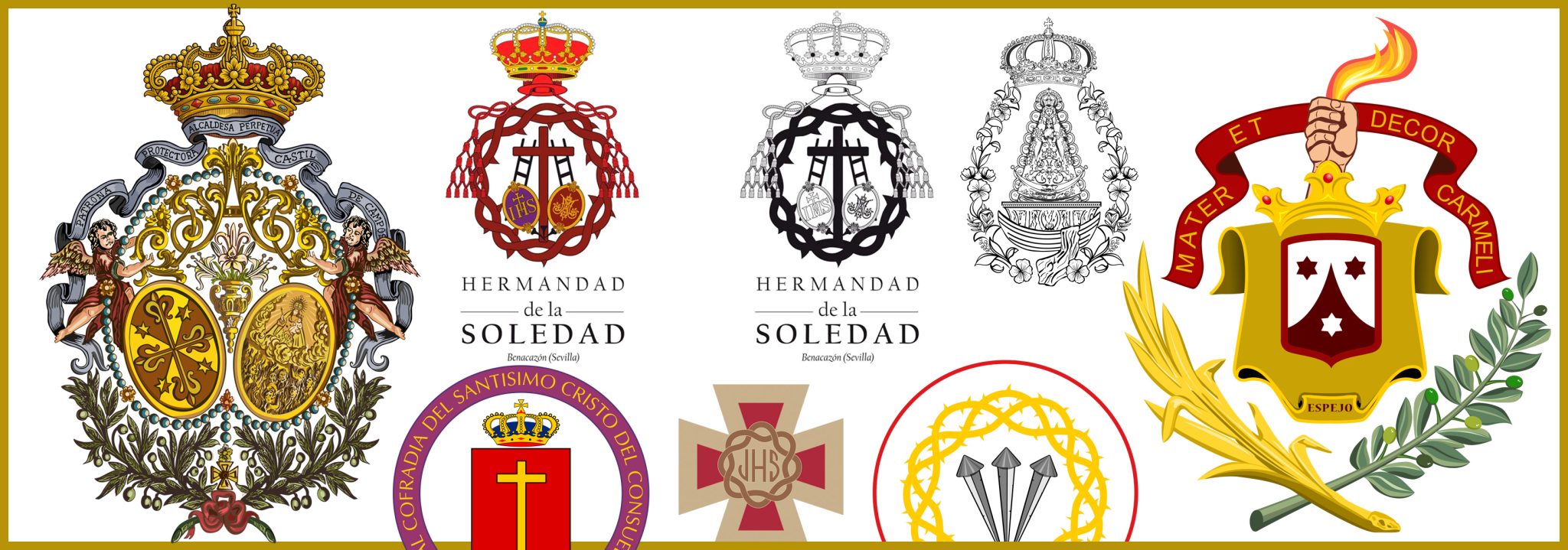 Vectorizado escudos cofradías y hermandades. En tiempo record!